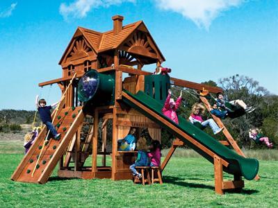 Deck Out Your Swing Set for Fall | Rainbow Play Systems