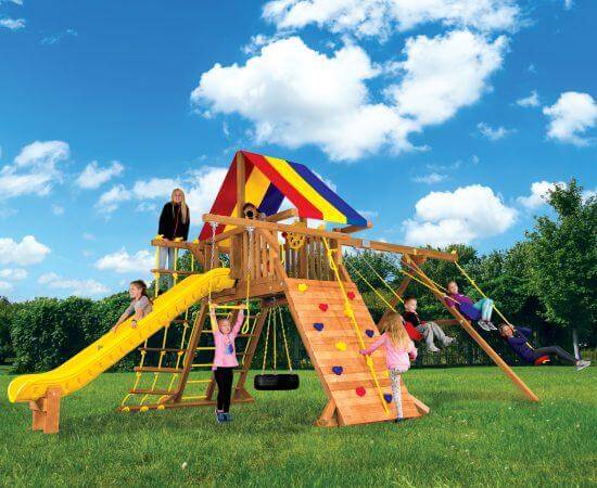 Circus Castle Swing Sets | Rainbow Play Systems