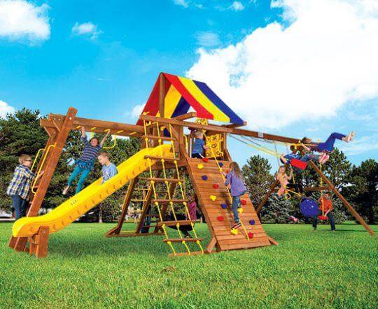 Circus Castle Swing Sets | Rainbow Play Systems