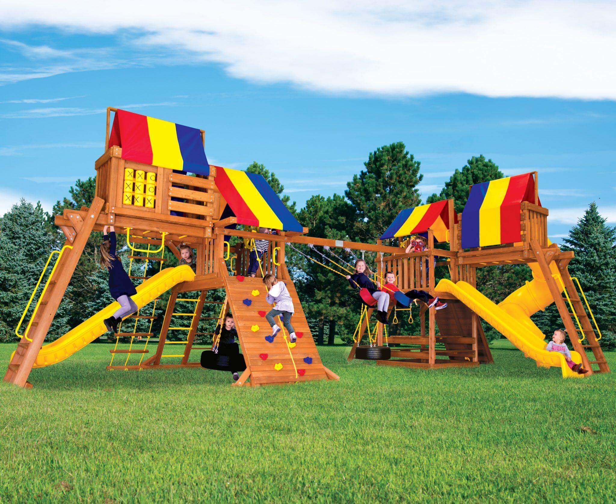 Double Slide Swing Set & Playsets | Double Whammy