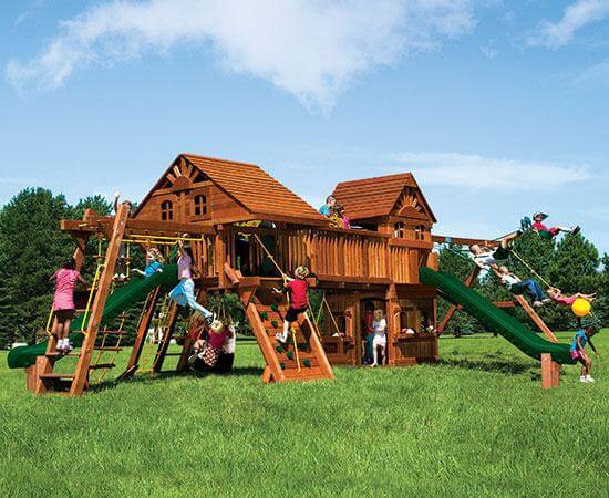 Kids Outdoor Swing Sets | Wooden Swing Sets for the Backyard