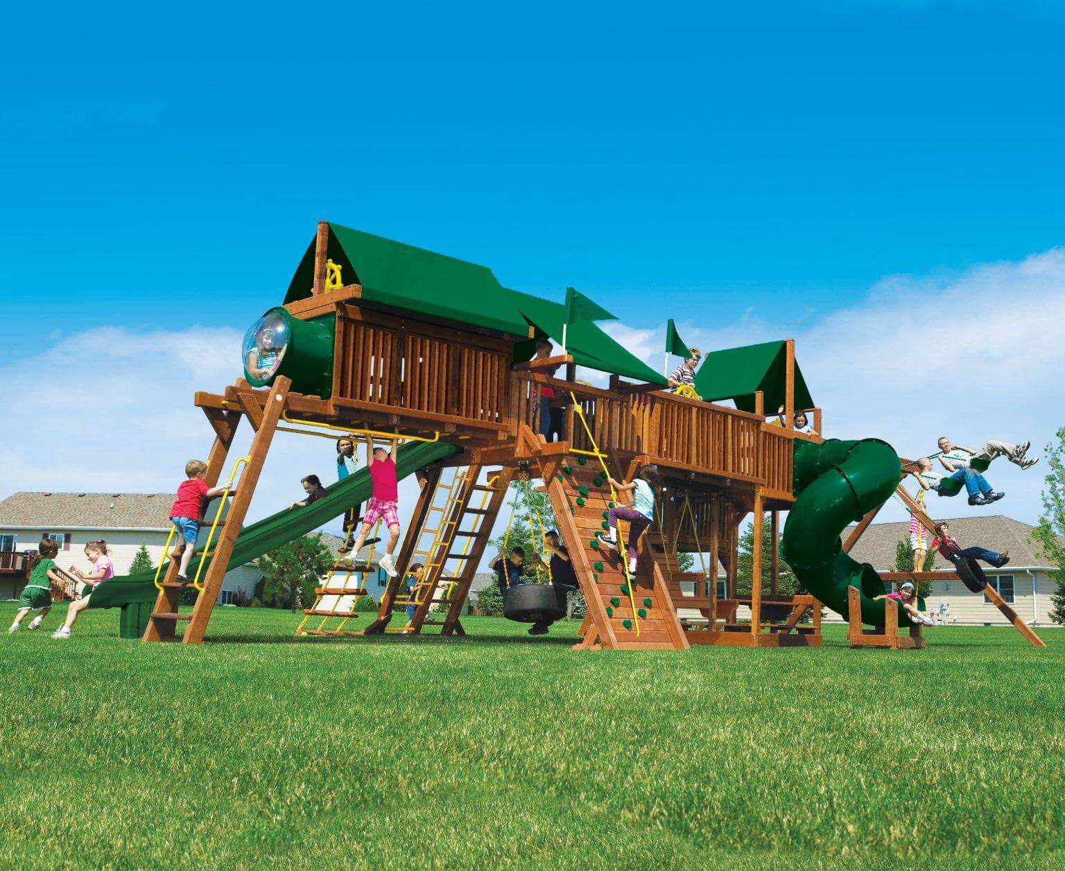 Double Slide Swing Set & Playsets | Double Whammy