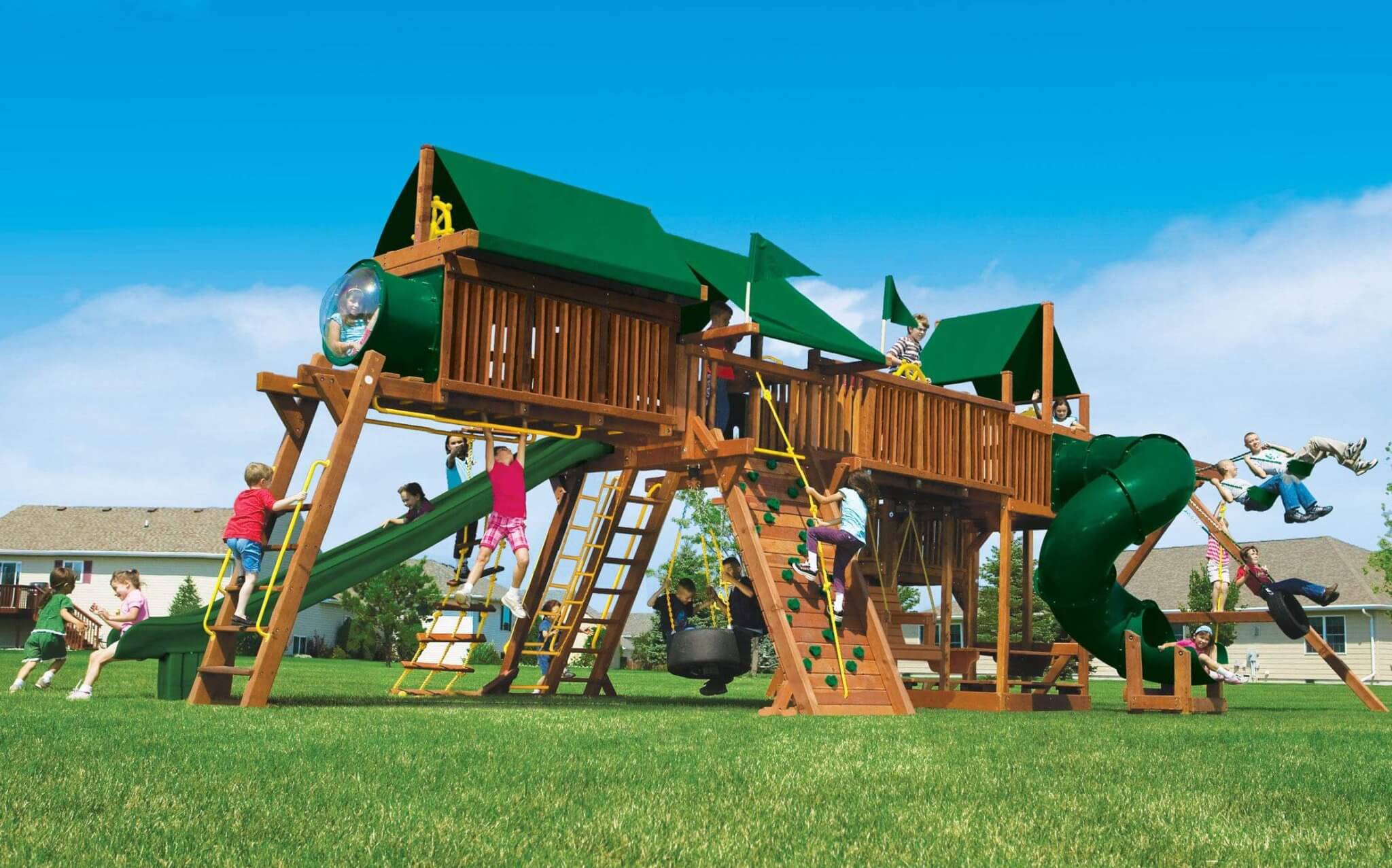 Backyard Fort & Playhouse Designs | Rainbow Play