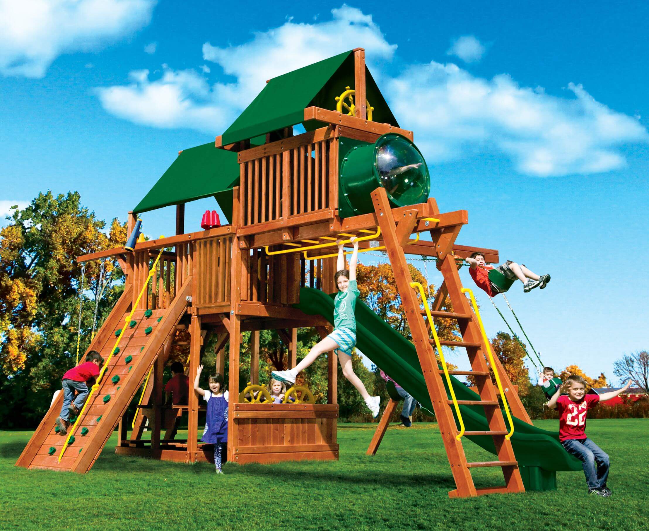 Monster Clubhouse Pkg IV Forest Green (41E) | Rainbow Play
