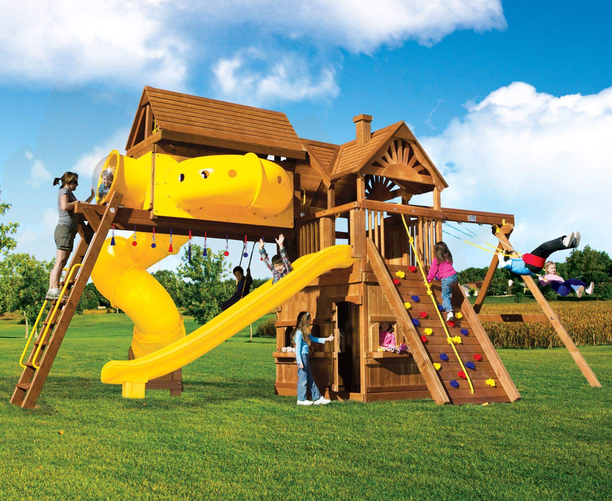 Backyard Fort & Playhouse Designs | Rainbow Play
