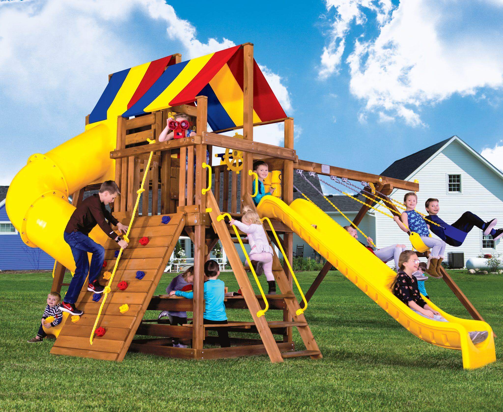 Circus Clubhouse Playsets | Rainbow Play Systems