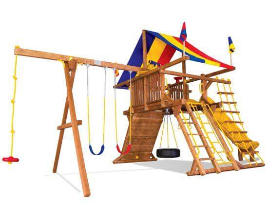 Rainbow Castle Pkg II Feature Model (16A) | Rainbow Play Systems