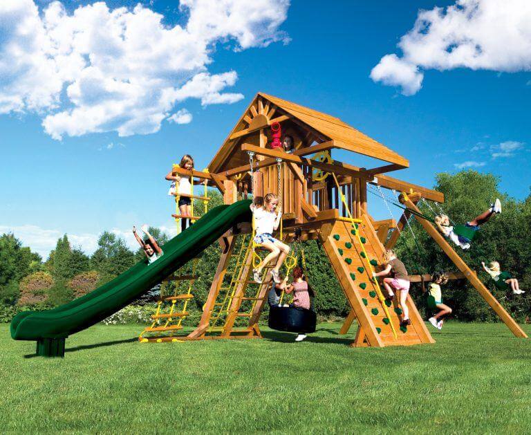 Monster Castle Swing Sets | Rainbow Play Systems